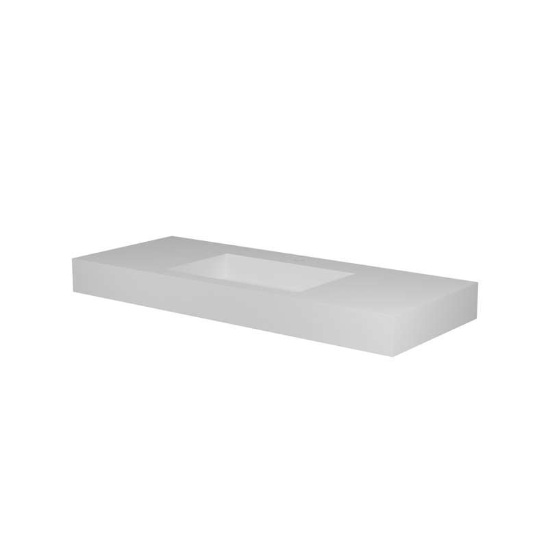 BURDOCK Matte White Solid surface Basin | Wayfair